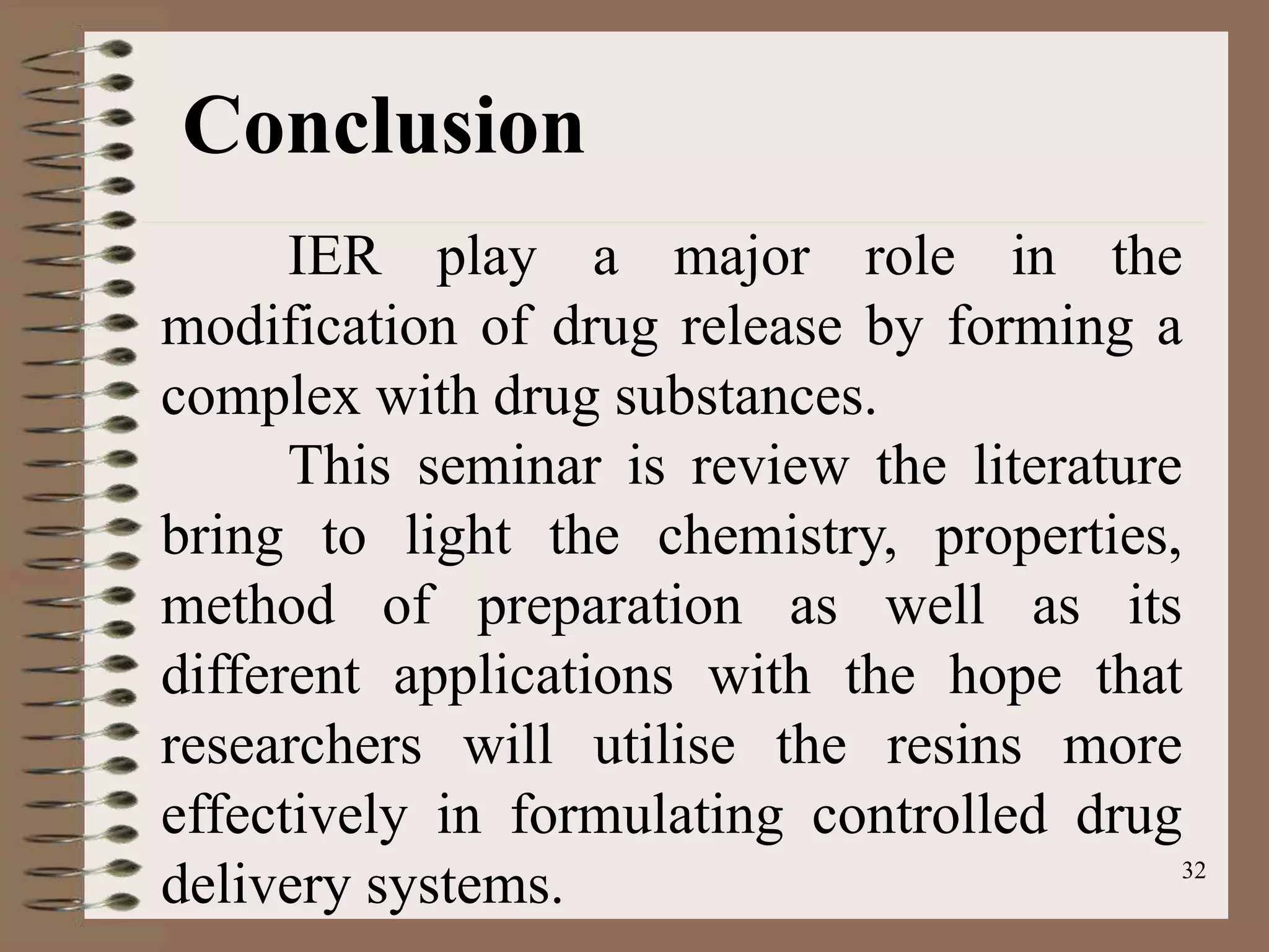 ION EXCHANGE RESIN DRUG DELIVERY SYSTEM | PPTX