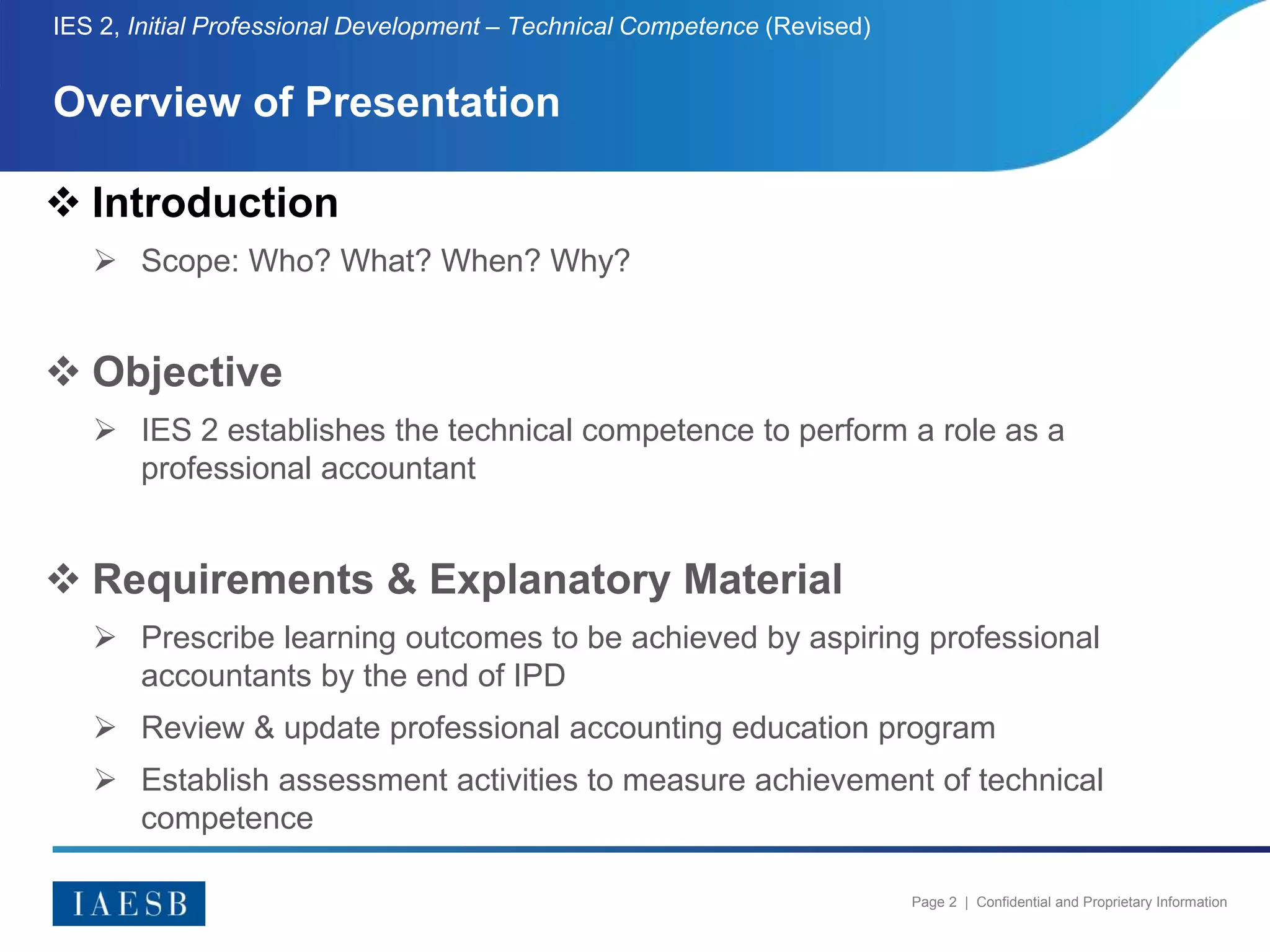 IES 2 - Technical Competence | PPTX