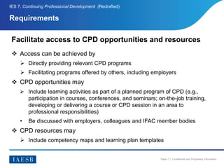 IES 7 - Continuing Professional Development | PPTX