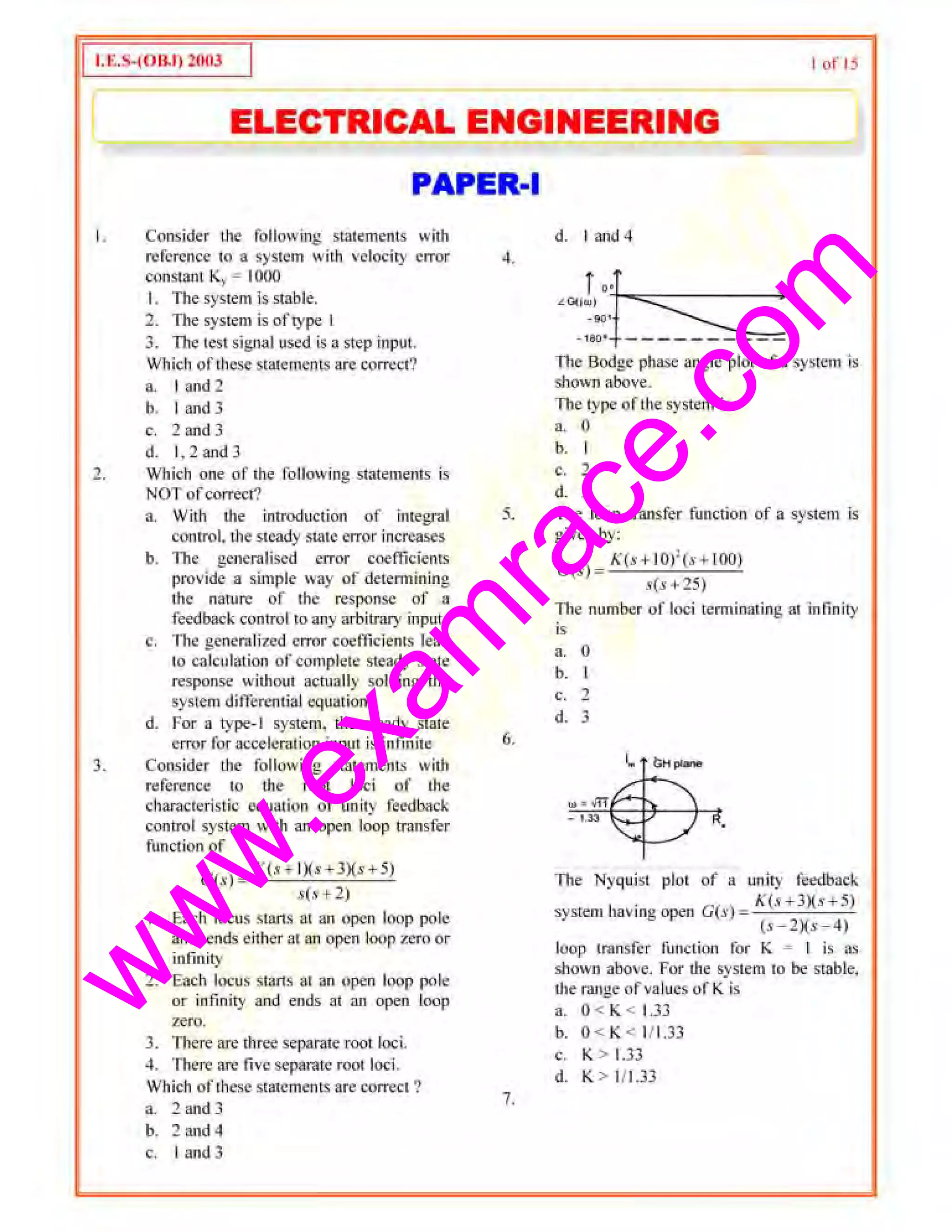 Ies electrical-engineering-paper-1-2003 | PDF