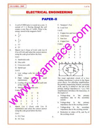 Ies electrical-engineering-paper-2-2005 | PDF