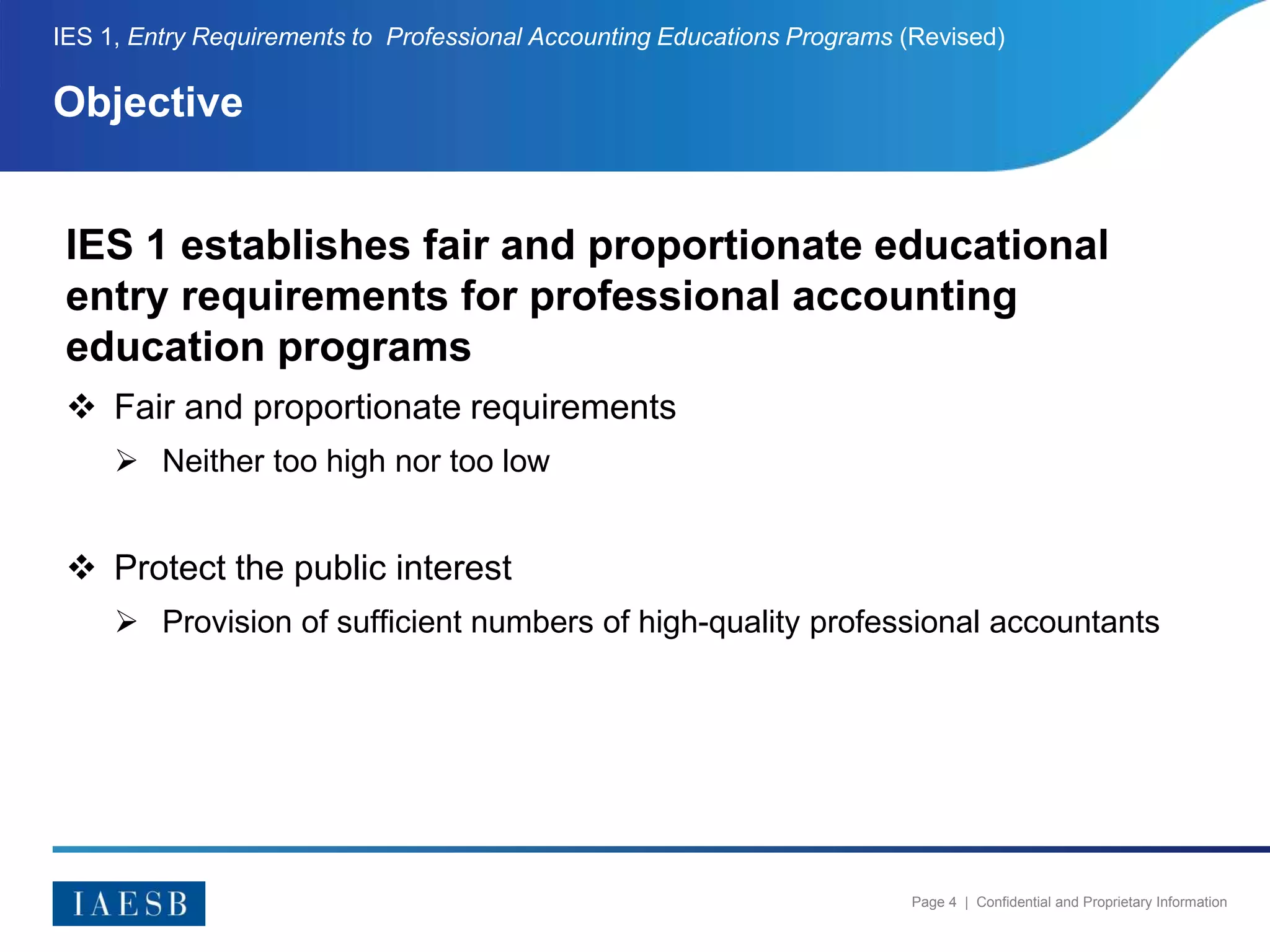 IES 1 - Entry Requirements | PPTX