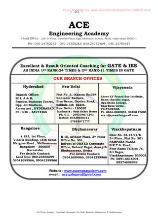 Ies 2013 civil engineering objective paper i solved question paper | PDF