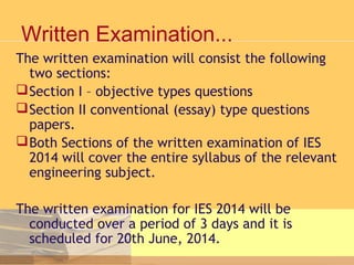 Ies 2014 exam pattern | PPT