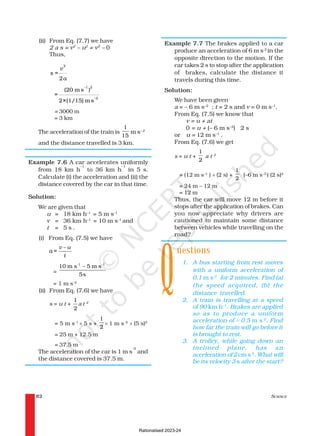 MOTION FOR CLASS 9 NCERT BOOK PDF FOR SELF STUDY | PDF