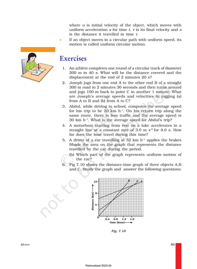 MOTION FOR CLASS 9 NCERT BOOK PDF FOR SELF STUDY | PDF