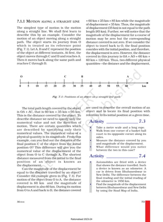 MOTION FOR CLASS 9 NCERT BOOK PDF FOR SELF STUDY | PDF