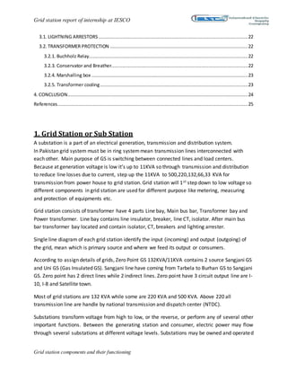 IESCO 132 kva grid station | DOCX