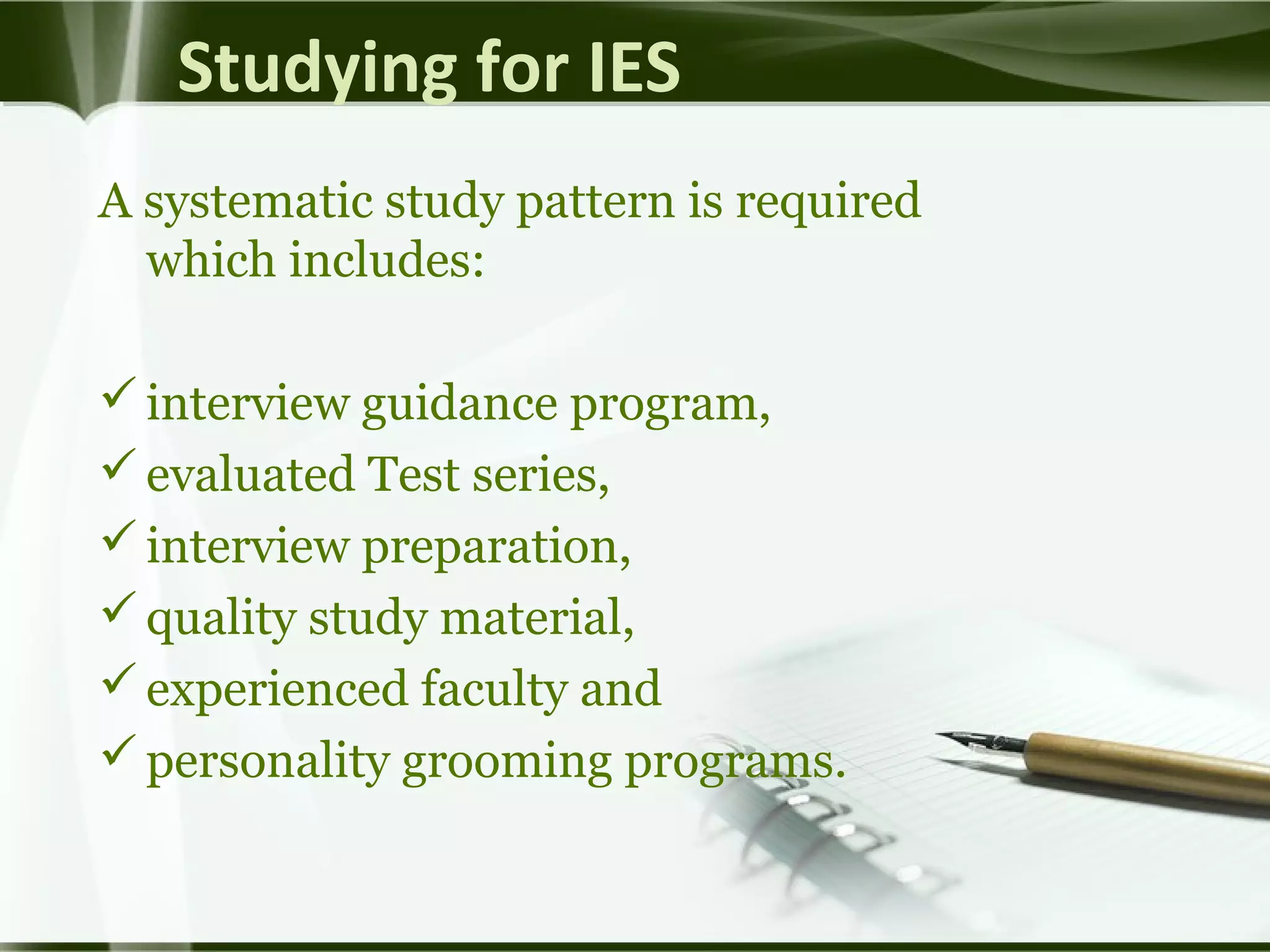Ies exams and gate exam | PPT