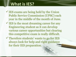 Ies exams and gate exam | PPT