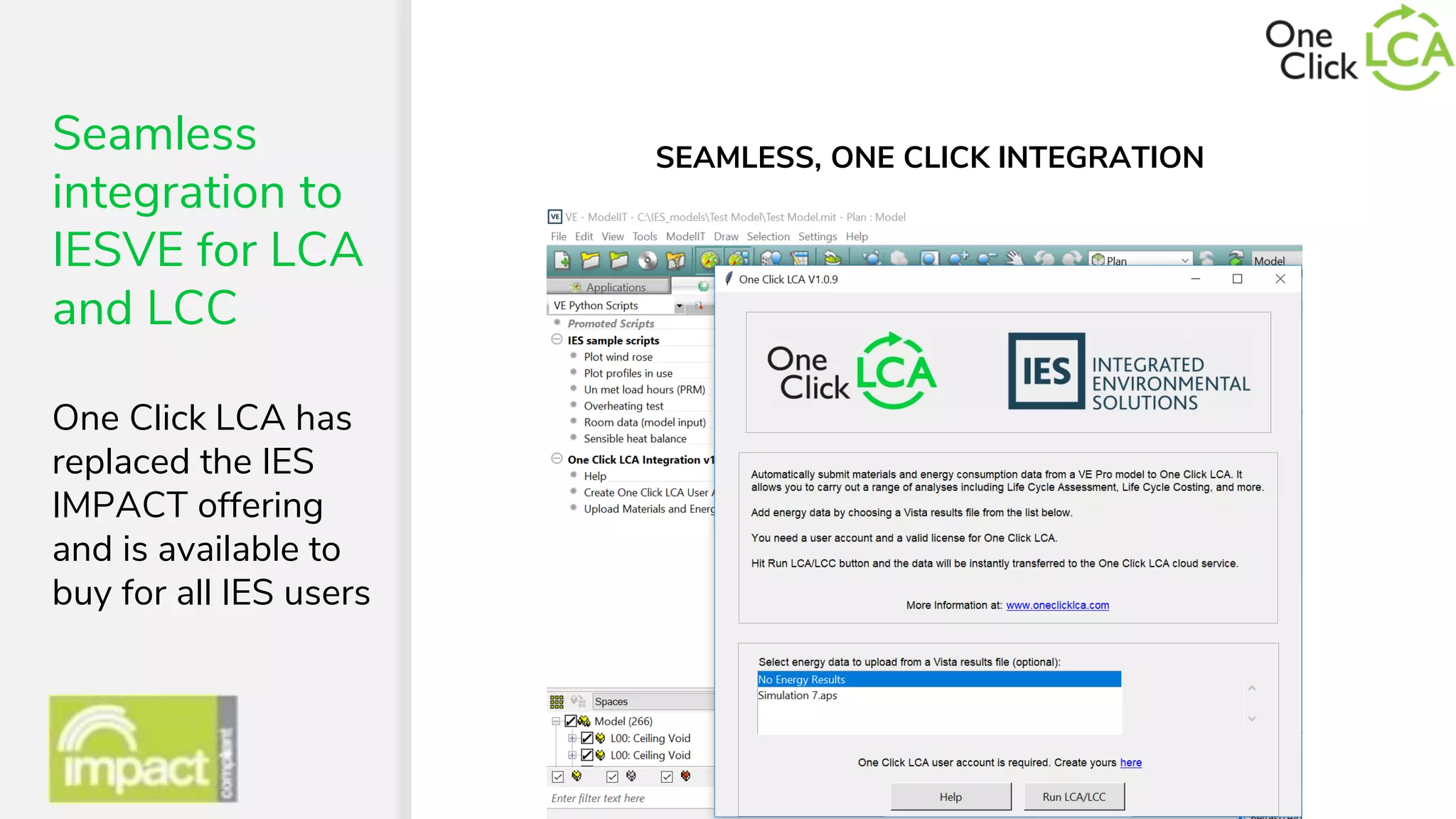 One Click LCA & IESVE Integration | PDF