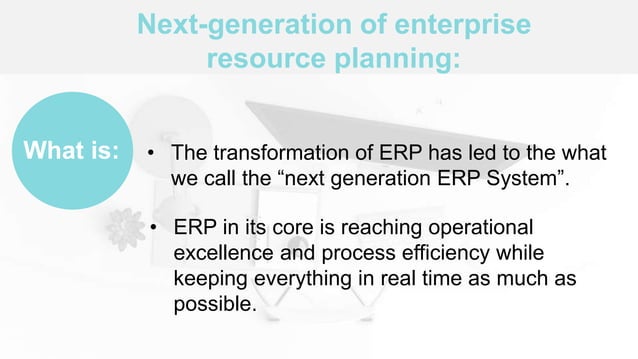 The next generation of ERP | PPTX | Internet | Computing