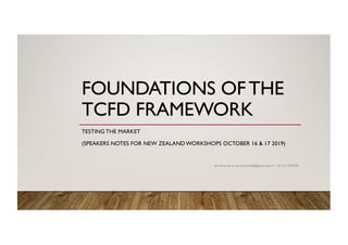 TCFD Workshop: Practical steps for implementation – Ian Edwards | PPT