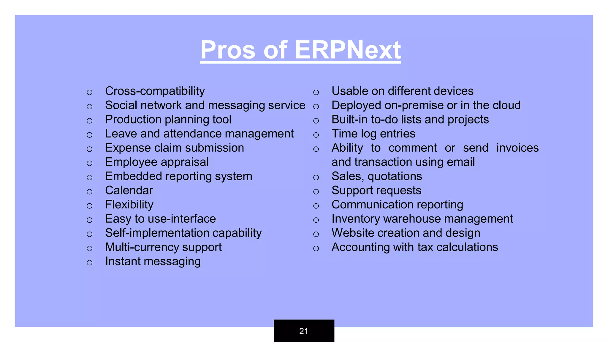 ERPNext | PPT