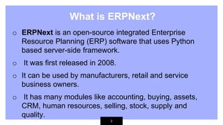 ERPNext | PPTX
