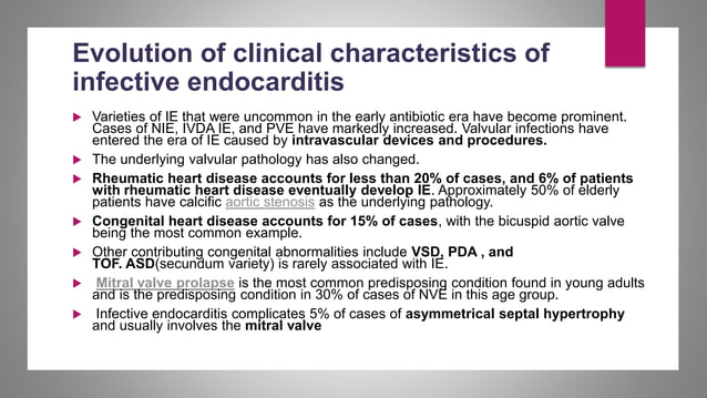 Infective Endocarditis - Indications of Surgery | PPTX