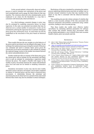 Modeling prices for capital market surveillance | PDF | Stocks and Bonds | Personal Investing