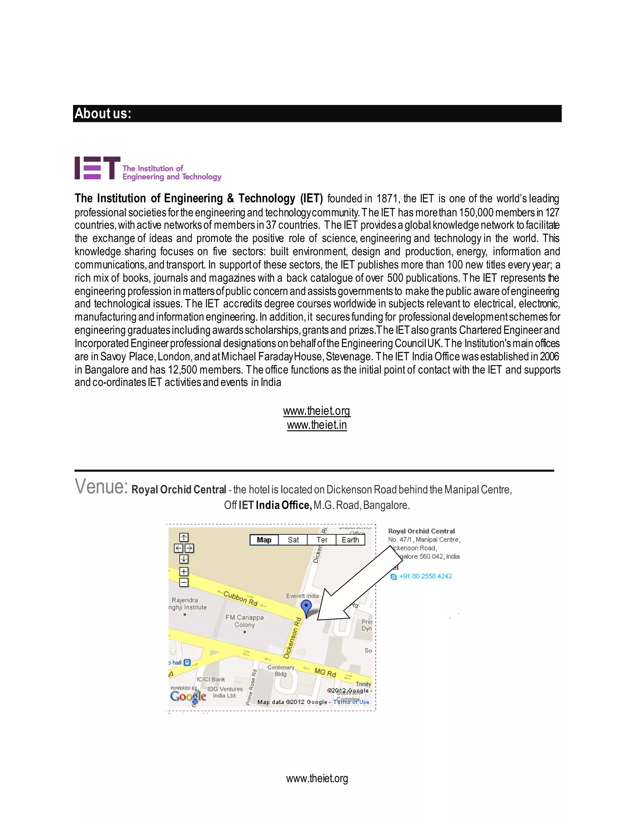 IET Innovation & Technology Leadership Talk - Innomantra | PDF