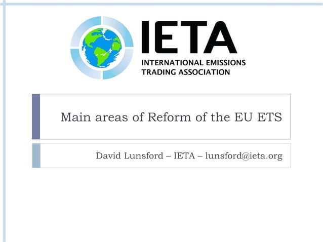Main areas of Reform of the EU ETS | PPT