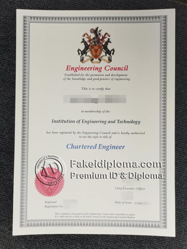 IET certificate
