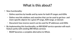 IETF 118: regext-rdap-rir-search | PPT
