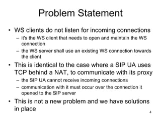 IETF83 - SIP over Websockets | PPT