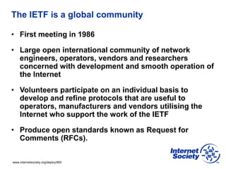 IETF Update: Making the Internet Work Better | PPT