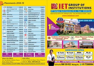 IET Group Brochure - Alwar | PPT