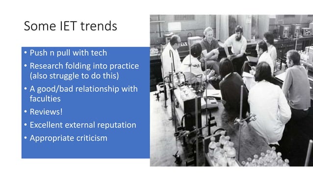 (brief) history of IET | PPT