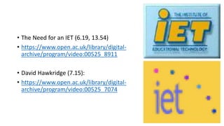 (brief) history of IET | PPTX | Education