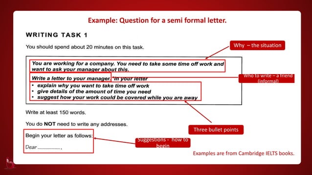 IETLS Writing Task 1 - GT - Introduction | PPTX