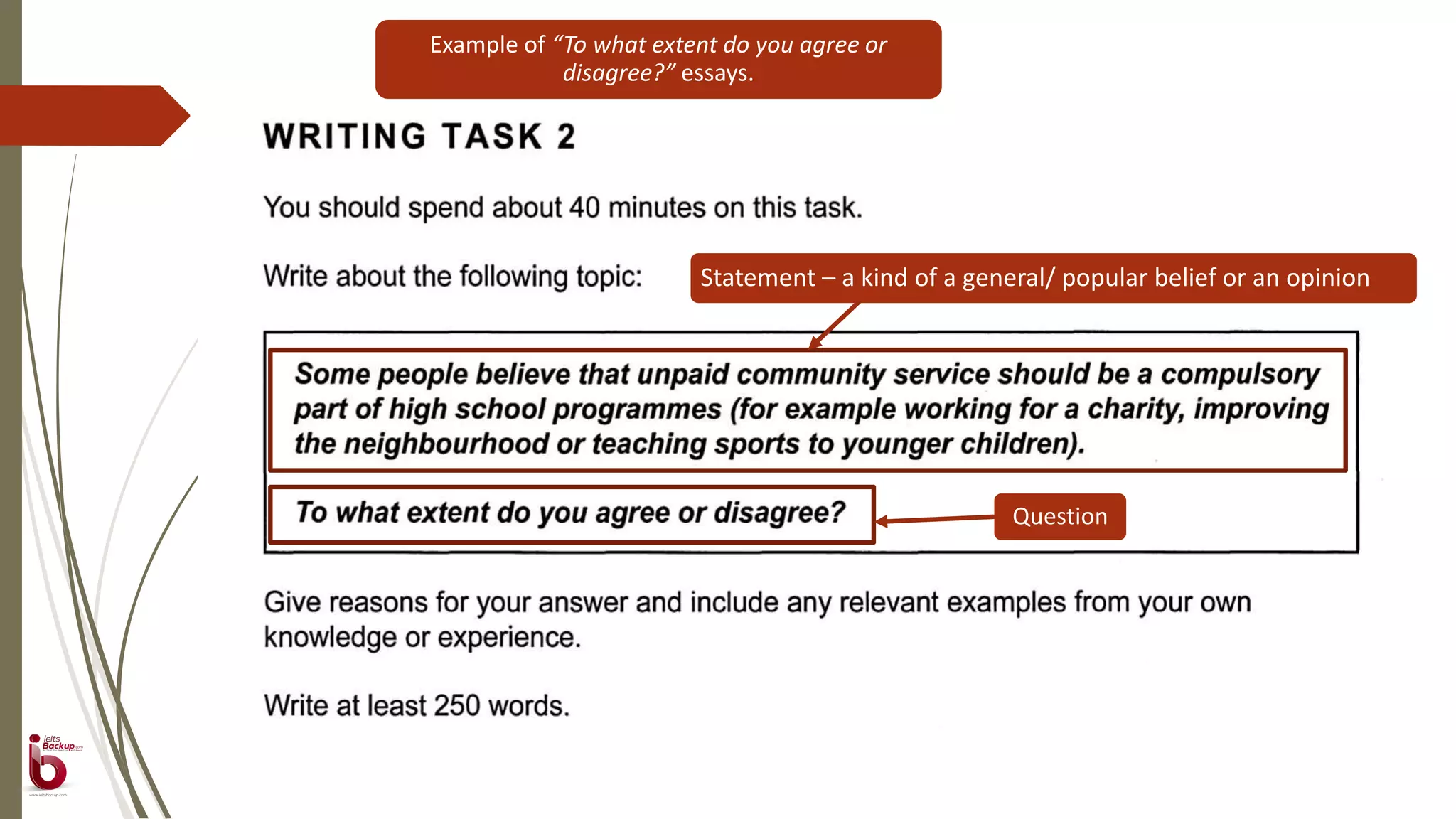 IETLS Writing Task 2 - Question Types | PPTX