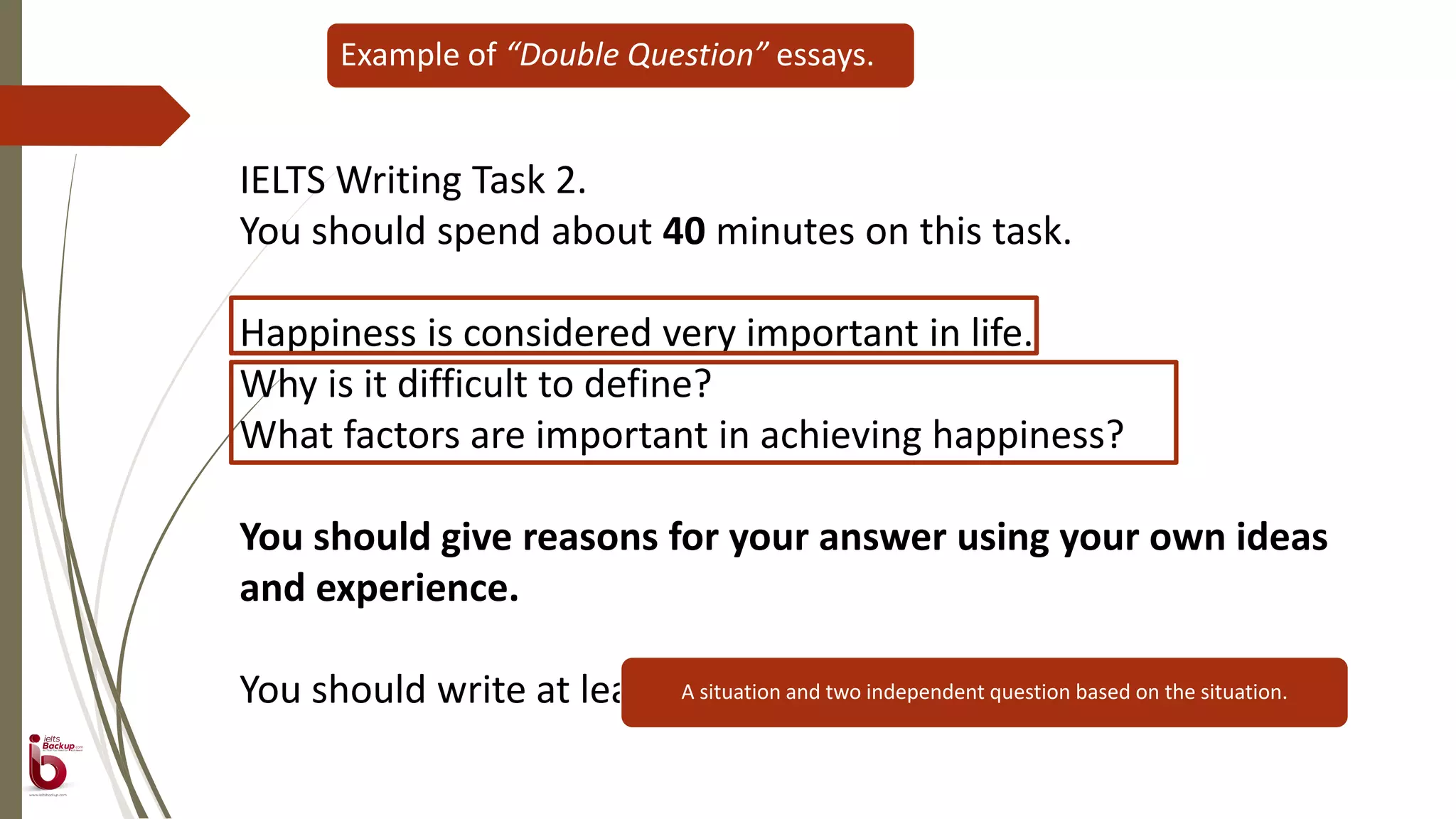 IETLS Writing Task 2 - Question Types | PPTX