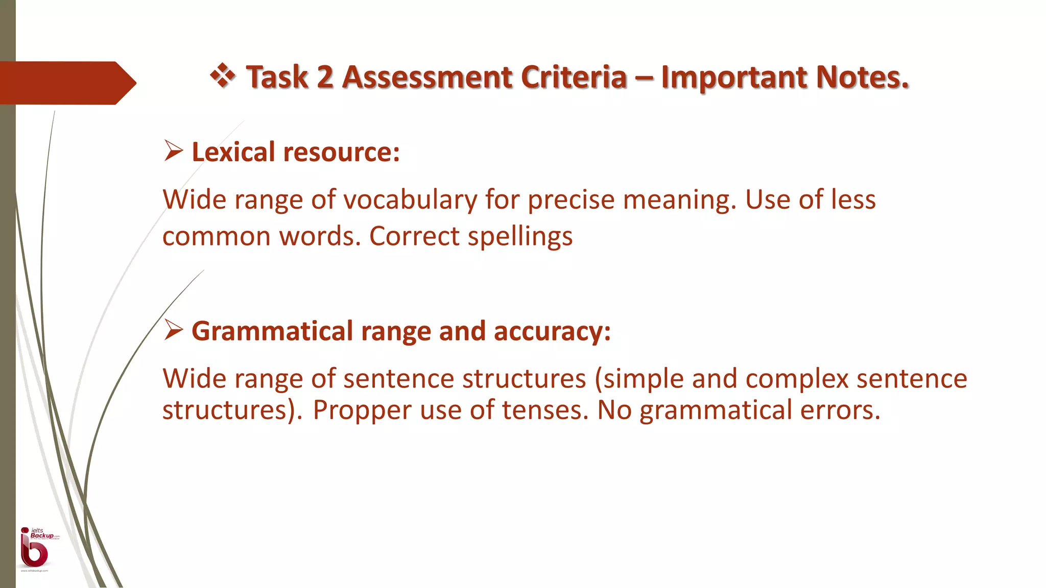 IETLS Writing Task 2 - Question Types | PPTX