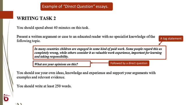 IETLS Writing Task 2 - Question Types | PPTX | Homework and Study ...
