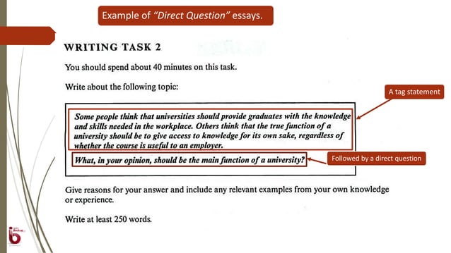 IETLS Writing Task 2 - Question Types | PPTX | Homework and Study ...