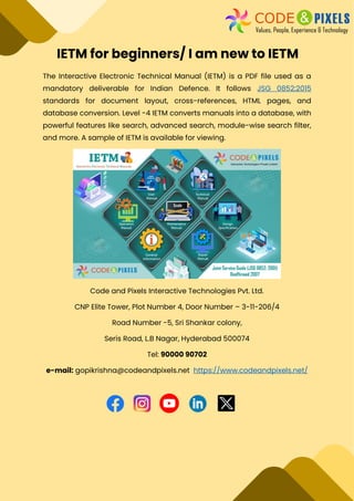 IETM for beginners I am new to IETM.pdf