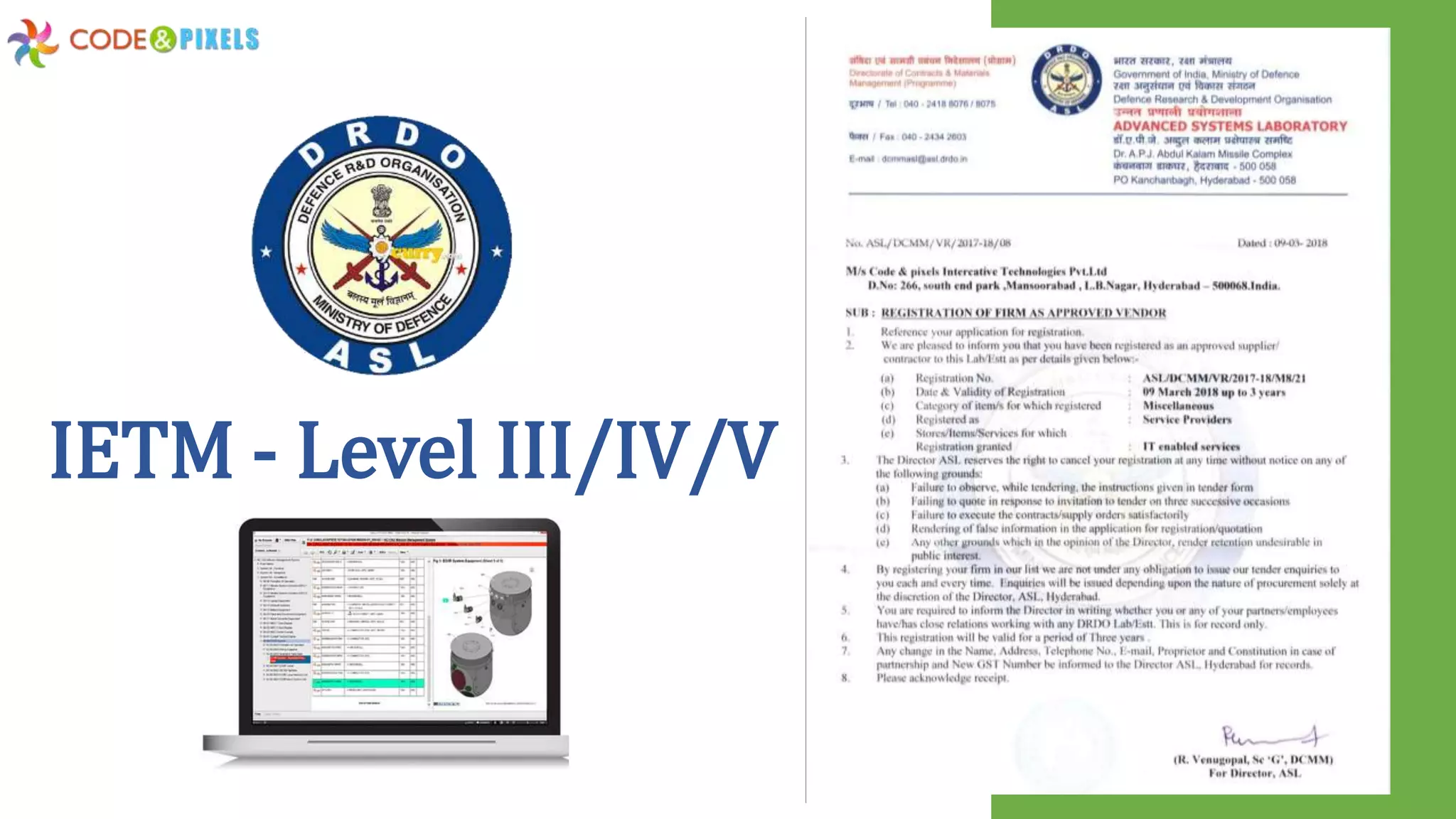Code and Pixels Interactive Technologies Pvt Ltd IETM IV and S1000D | PPT
