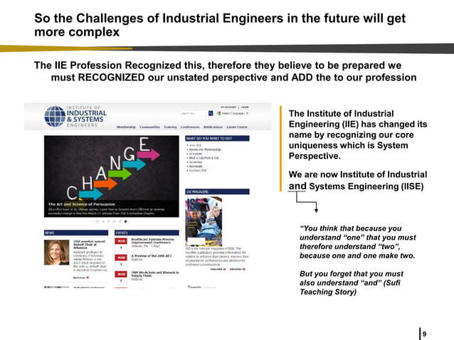 Why Systems Engineering in Industrial and Systems Engineering | PPTX