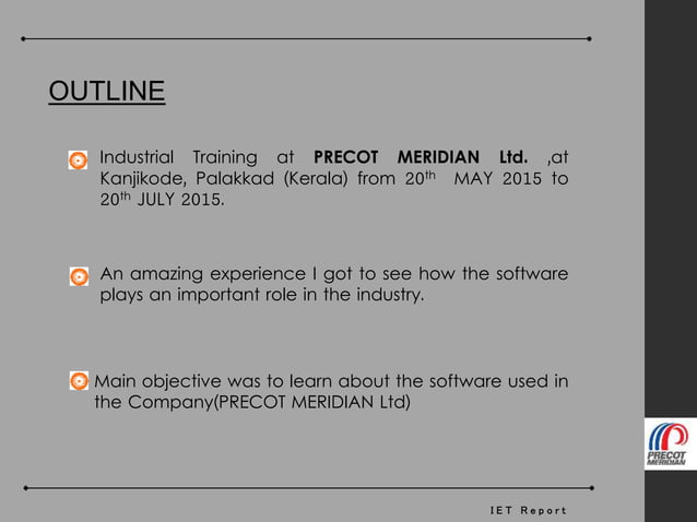 SAP in PRECOT MERIDIAN Ltd. | PPT
