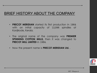 SAP in PRECOT MERIDIAN Ltd. | PPTX
