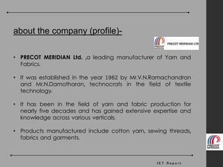 SAP in PRECOT MERIDIAN Ltd. | PPTX