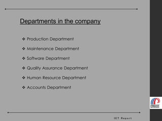SAP in PRECOT MERIDIAN Ltd. | PPTX
