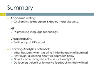 3rd Learning Analytics Workshop | PPTX