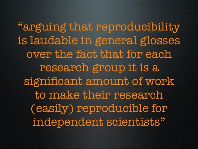 Reproducible Science - Panel at iEvoBio 2014