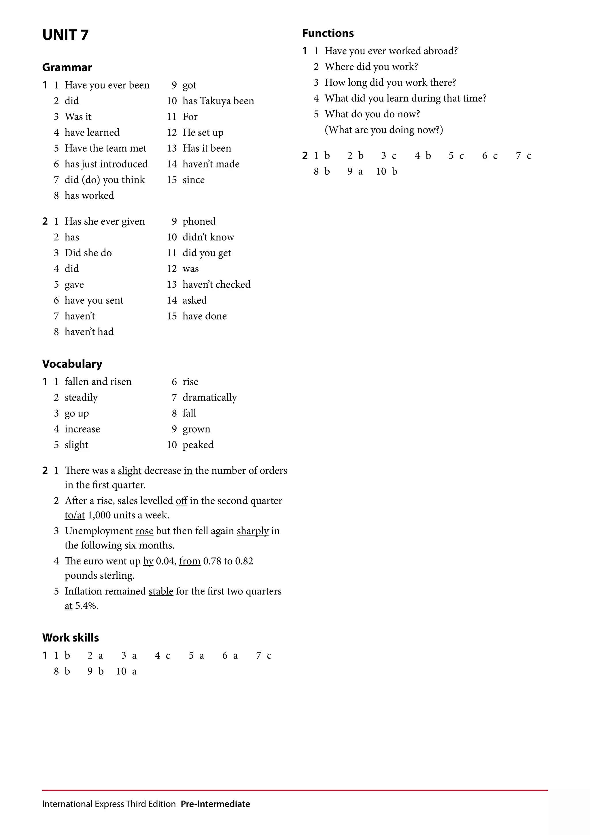 Iex 3e tests_preint_answerkey | PDF