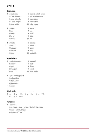 Iex 3e tests_preint_answerkey | PDF