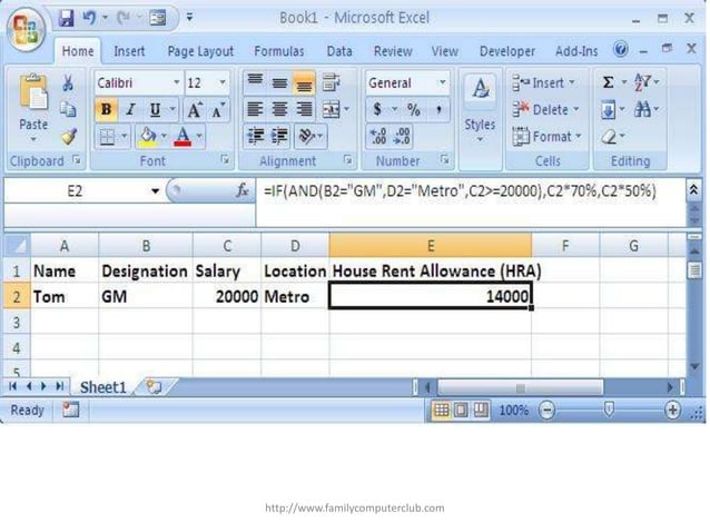 If And Function Combination In Excel | PPTX