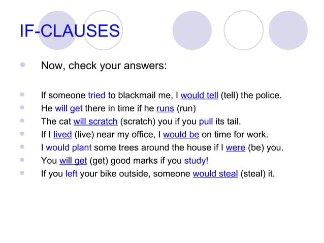 If clauses | PPT