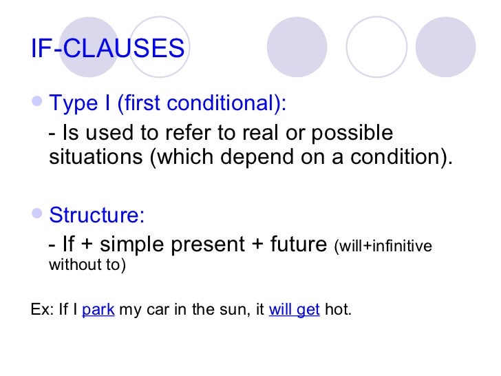 If clauses